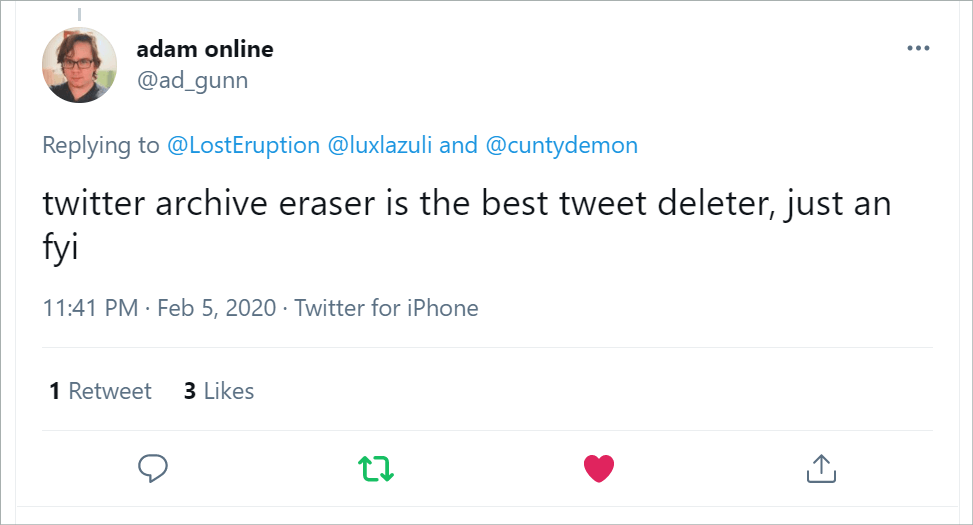 Delete Tweets in bulk with Twitter Archive Eraser