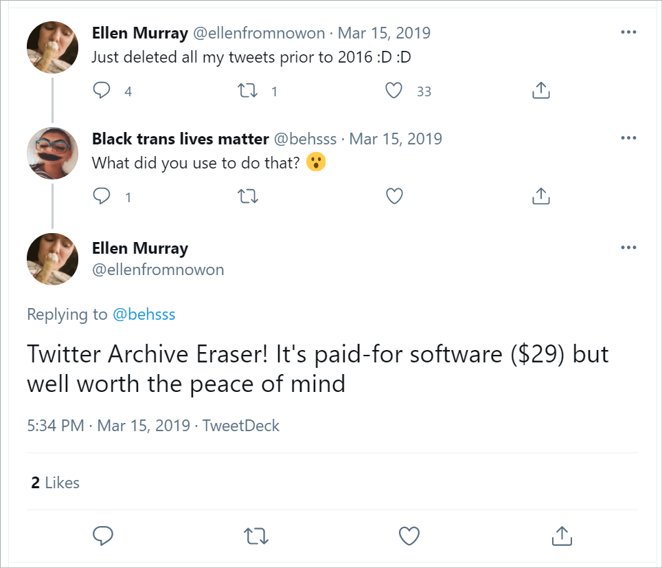 Delete Tweets in bulk with Twitter Archive Eraser