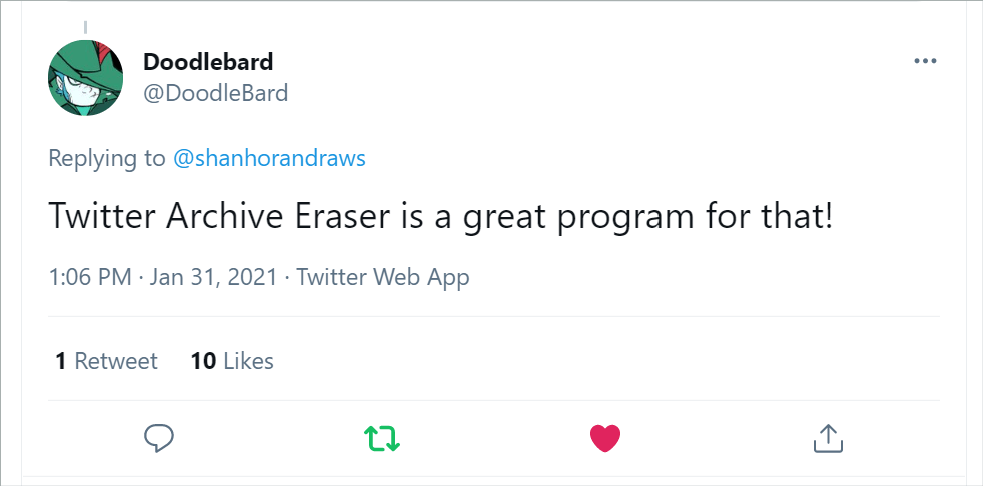 Delete Tweets in bulk with Twitter Archive Eraser